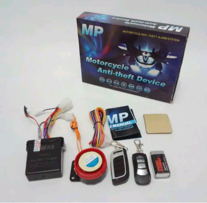 Alarm Motor Remote Merk Mp Jenis Mp One way sudah termasuk relay ...