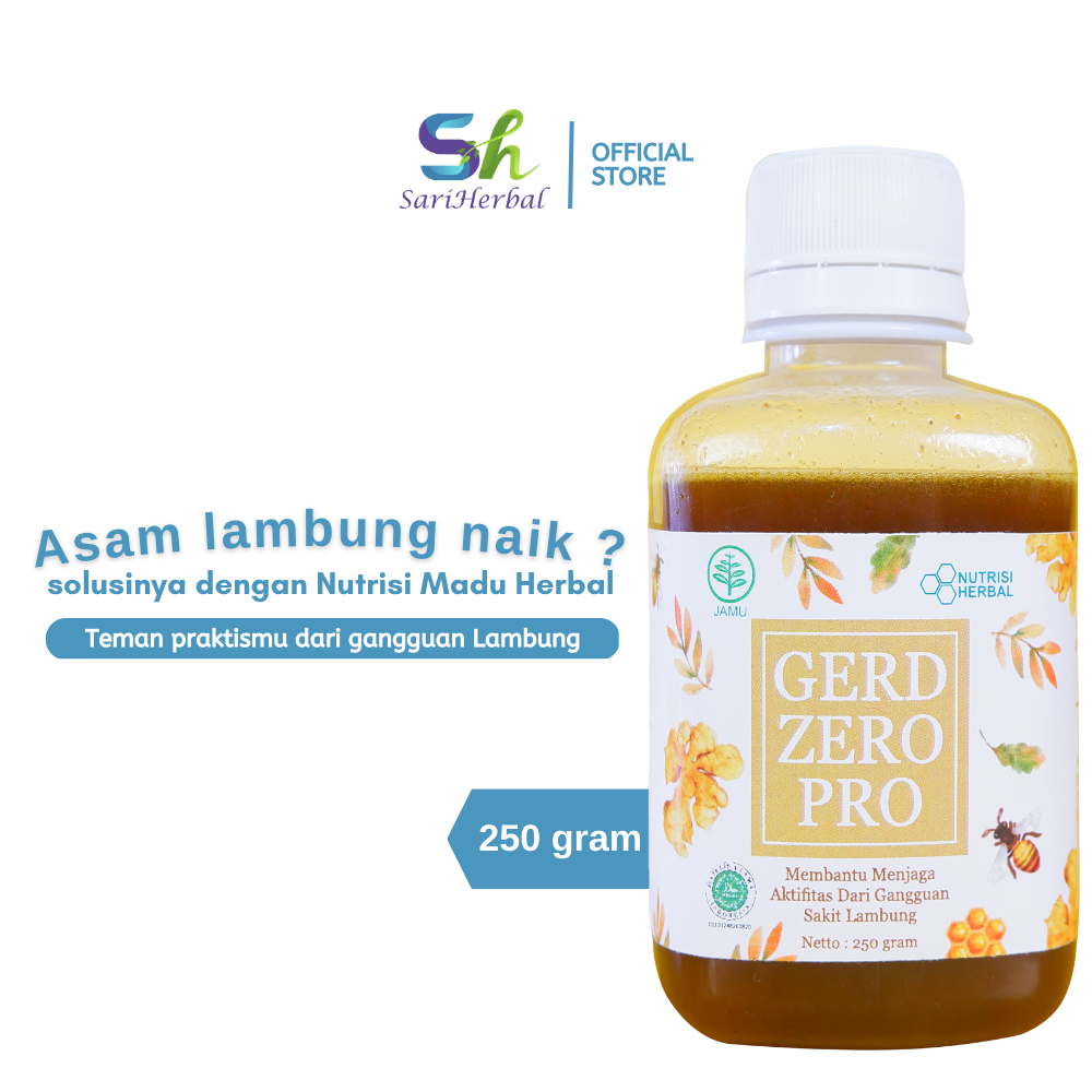 Gerd Zero Pro obat maag lambung magh madu herbal | Lazada Indonesia