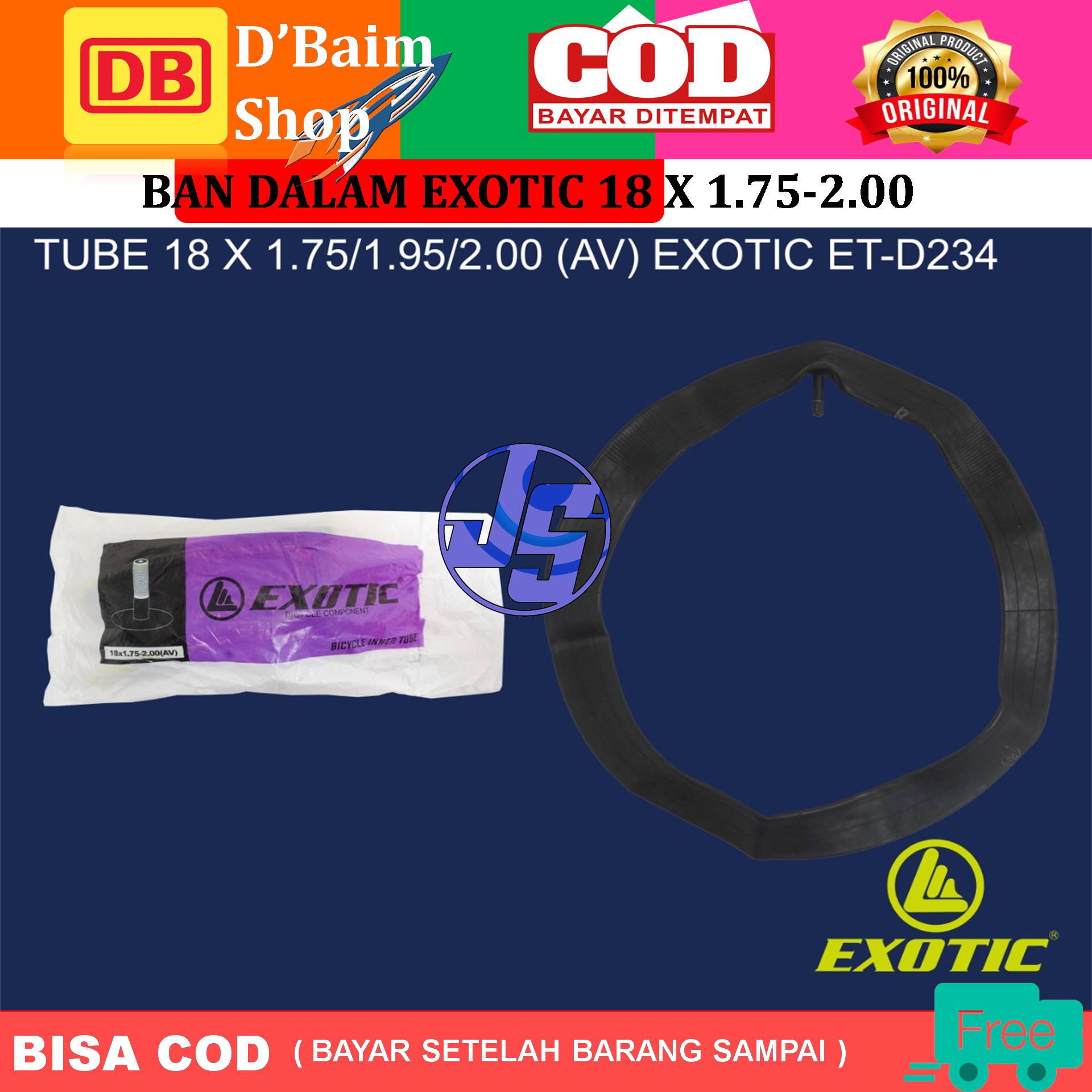 Super Murah .... ! Ban Dalam Sepeda Exotic Ukuran 18 x 1.75 Sampai ...