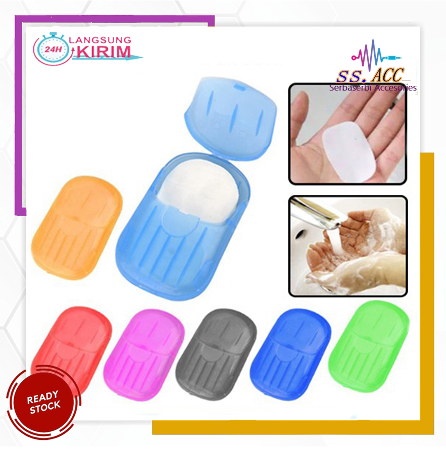 [Ready Stock] Sabun Kertas Praktis Travelling Paper Soap Mini Washing ...
