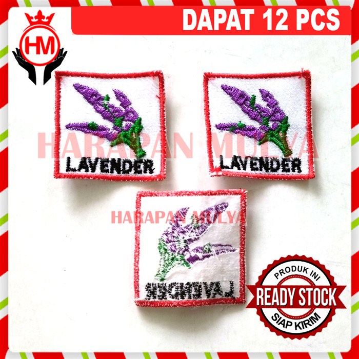 Badge Bordir Logo Tanda Regu Bunga Lavender Atribut Pramuka Murah Bet ...