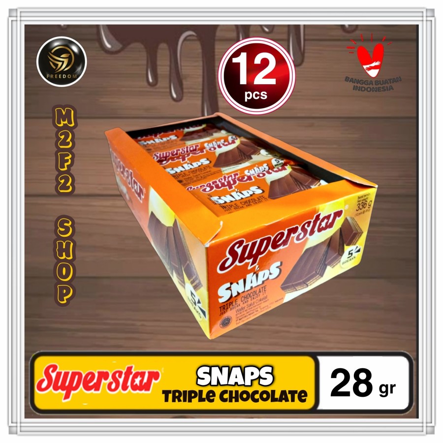Wafer Superstar Snaps Chocolate - 28 gr (Kemasan Pack) | Lazada Indonesia