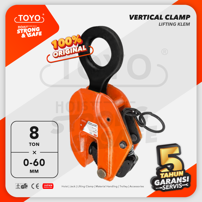 TOYO Vertical Lifting Clamp 8 Ton | Lazada Indonesia