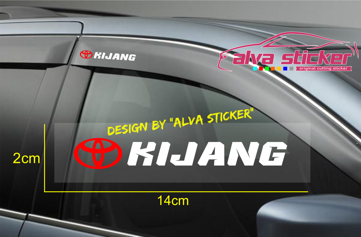 2 buah sticker kijang stiker talang air mobil toyota kijang kapsul lgx ...