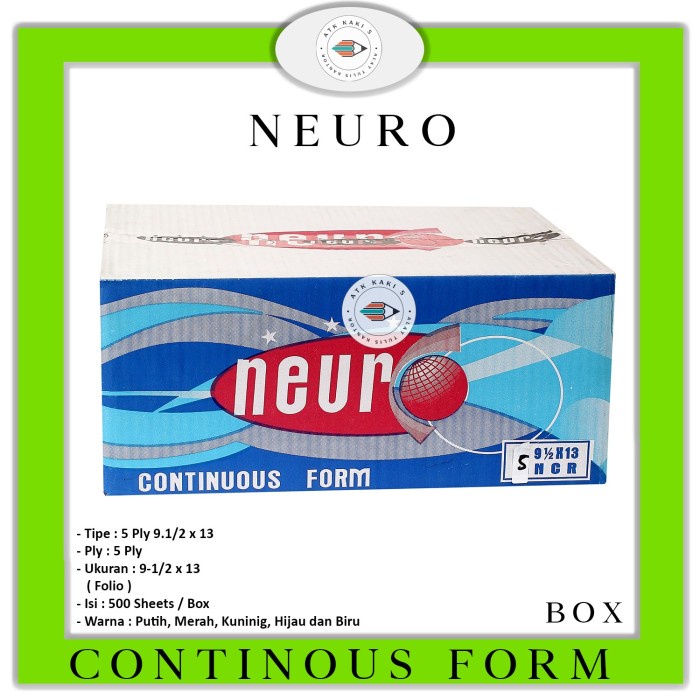 NEURO - Continous Form K 5 Ply 9 1/2 x 13 - Folio - NCR | Lazada Indonesia