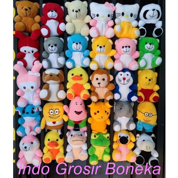 Boneka Mini Paket 100 Ribu dapat 11 pcs Size 15cm Kualitas SNI Cocok ...
