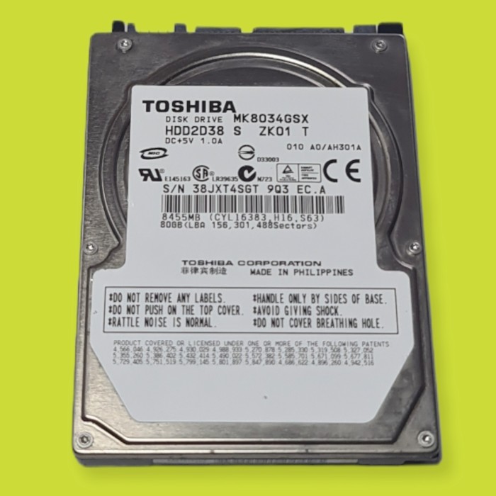 Hardisk Internal Laptop / PS Sata 2.5 80 GB | Lazada Indonesia