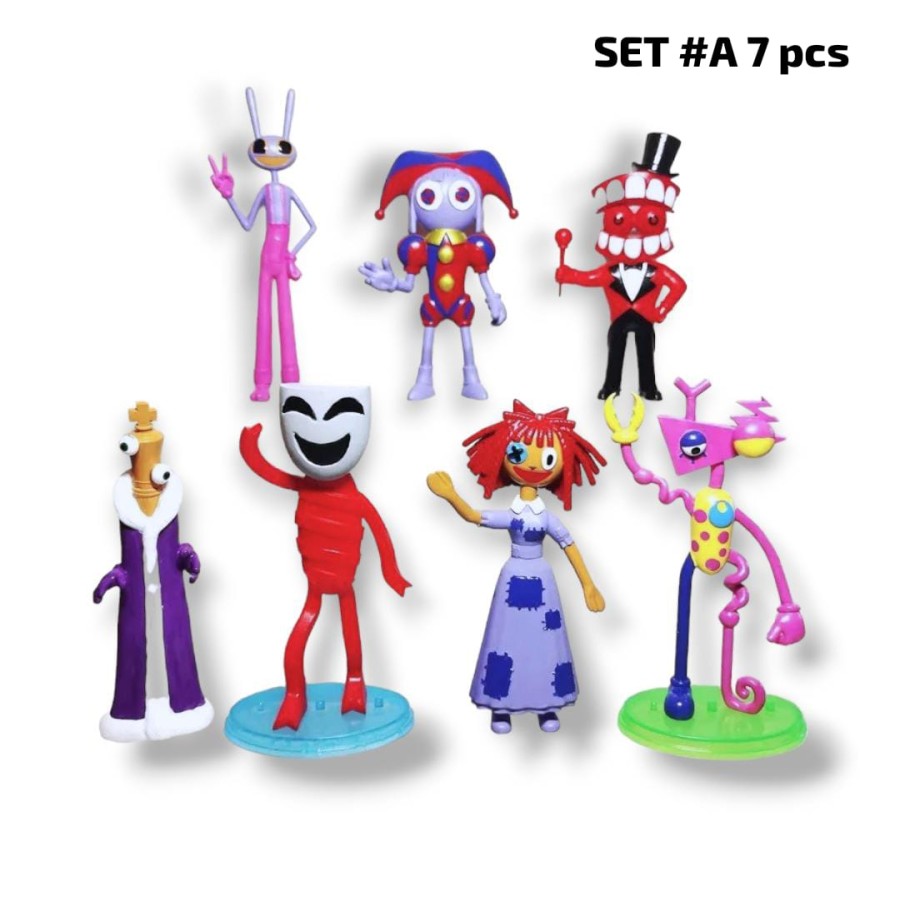 Figure Set Pomni Jax Ragatha The Amazing Digital Circus - Topper Cake ...