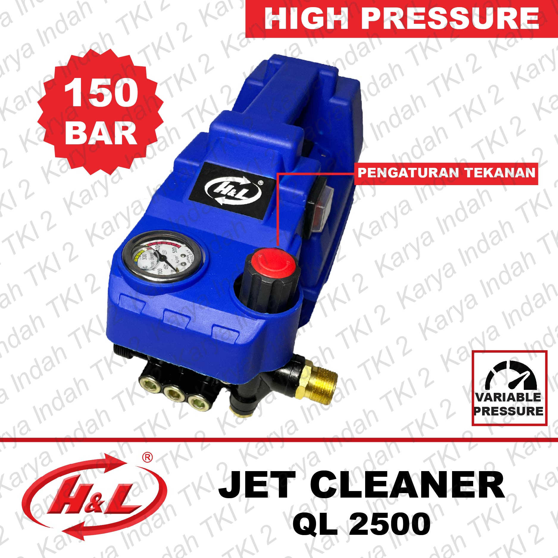 Mesin Cuci Steam H&L HL QL 2500 High Pressure Jet Cleaner 150 Bar HnL ...
