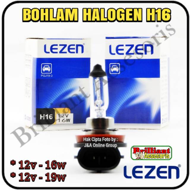 Bohlam Halogen - H16 - Lezen Original - Harga Satuan | Lazada Indonesia