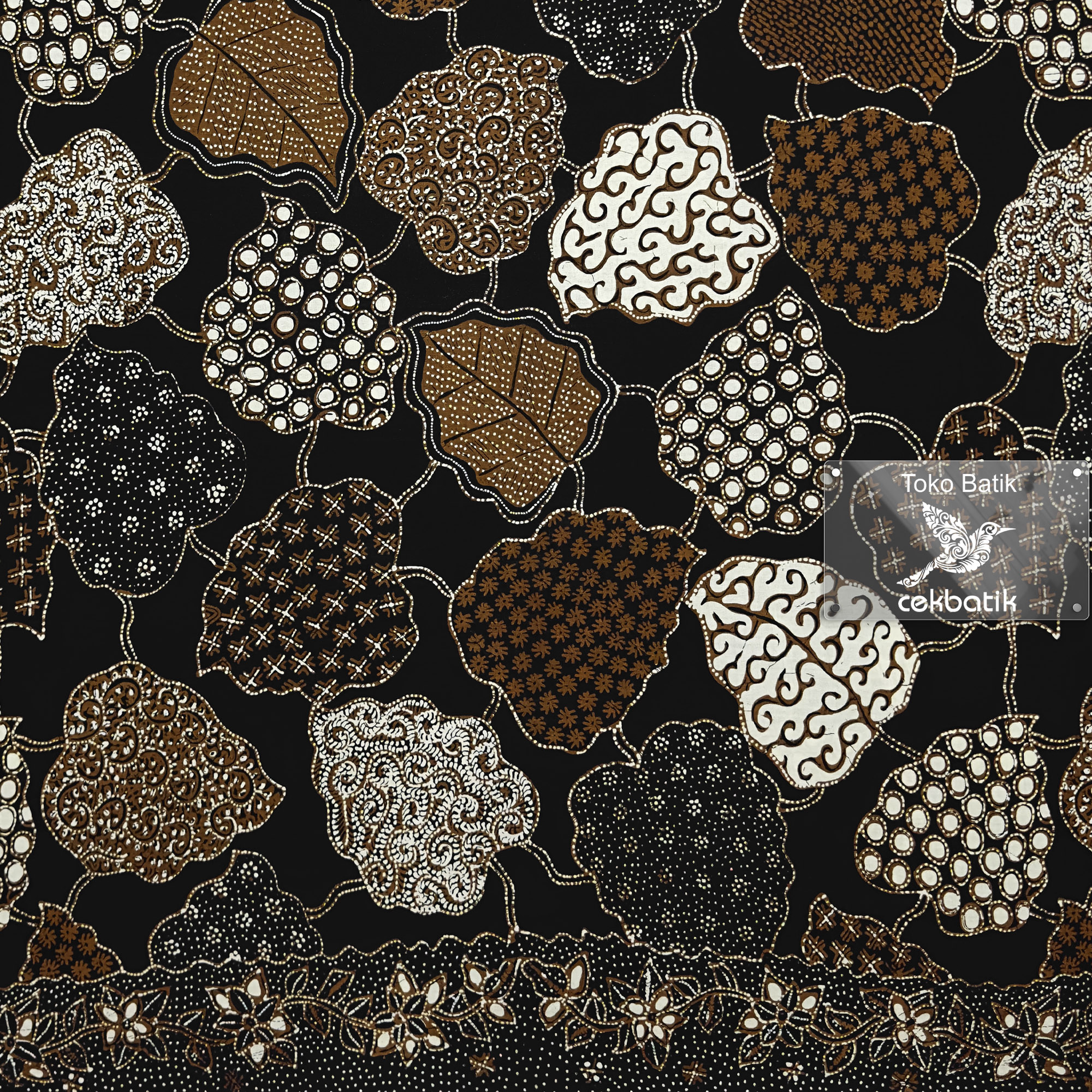 kain batik - Kualitas Ekspor kain batik - Motif Daun Batik Unik ...