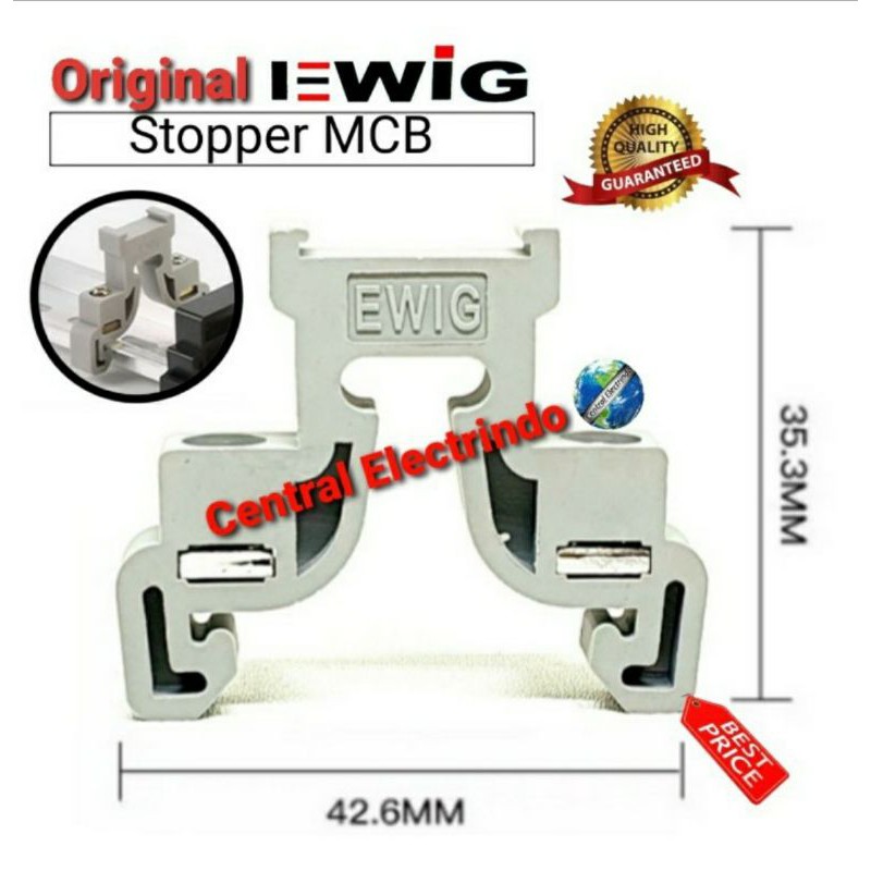 Stopper MCB Din Rail EWIG. | Lazada Indonesia