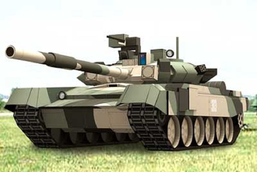 DIY Papercraft Lembar Kertas Pola Tank T-90 Main Battle Tank | Lazada ...