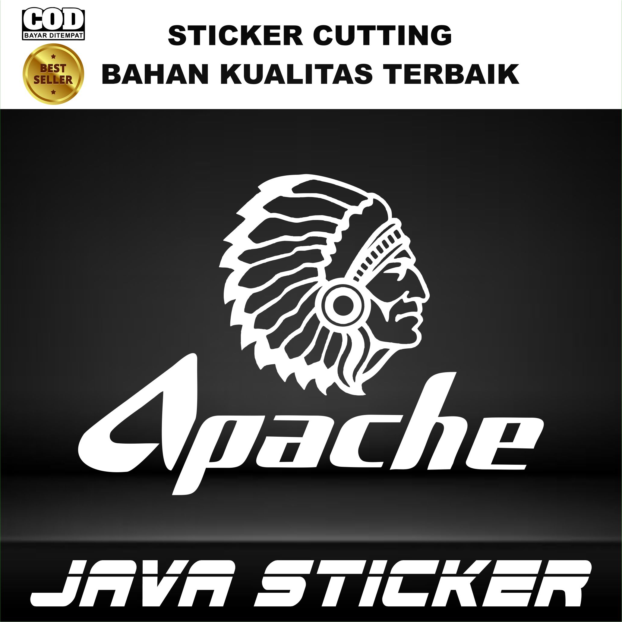 cod stiker Stiker Cutting APACHE untuk mobil sepeda motor | Lazada ...