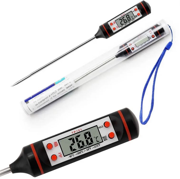 Termometer Daging Digital Termometer Masak Makanan Ukur Suhu Kue air ...