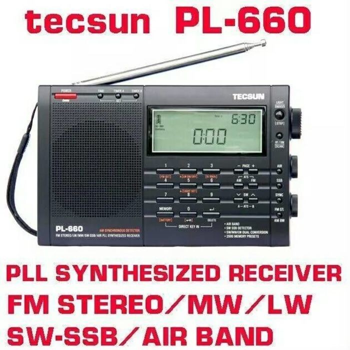 radio tecsun pl660 original PLL SSB VHF AIR Band Radio Receiver PL 660 ...