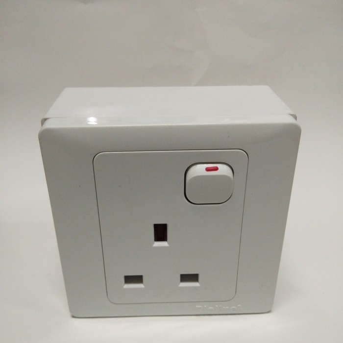 Stop kontak + saklar on off stop kontak AC kaki 3 outbouw + Box ...