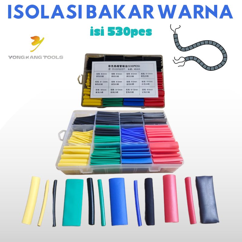 Isolasi Kabel Bakar Konektor Penyambung Kabel / Heat Shrink Tube ...