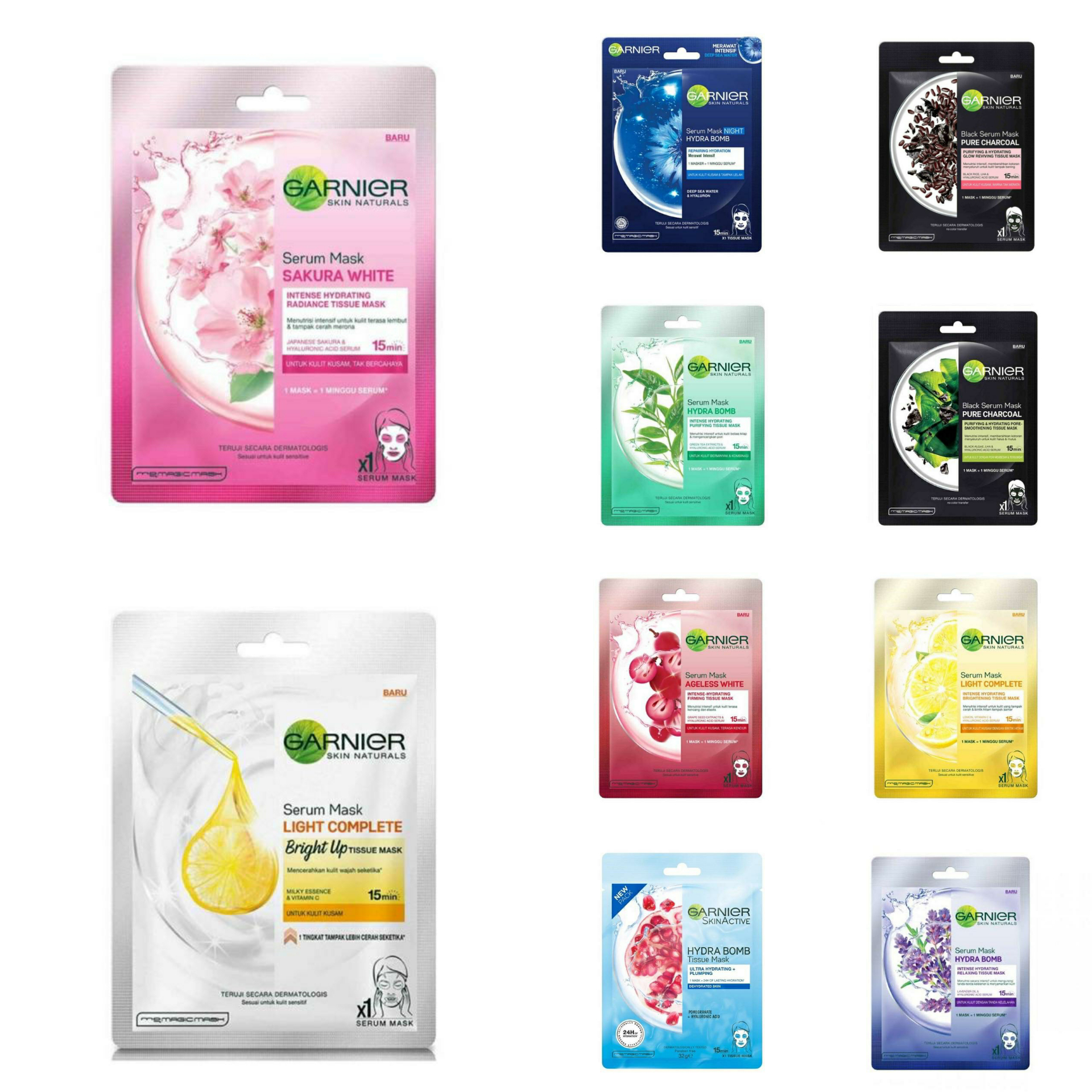 Garnier Serum Mask ( Masker Garnier) | Lazada Indonesia