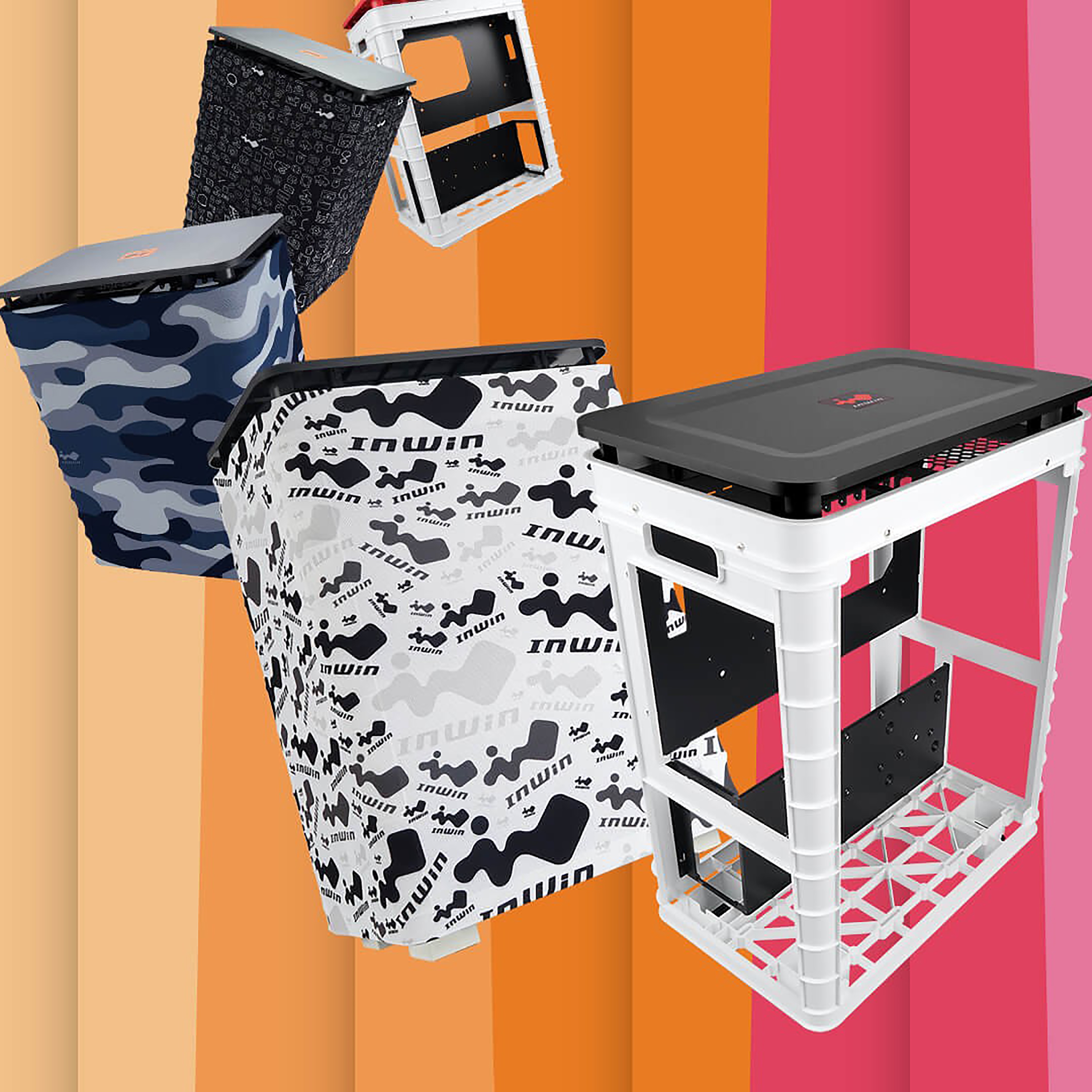 InWin Casing Alice ATX with Orange Top Totem Cloth | Lazada Indonesia