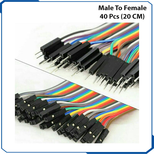 Kabel jumper male to female dupont 20cm 40pcs arduino / cable jumper ...