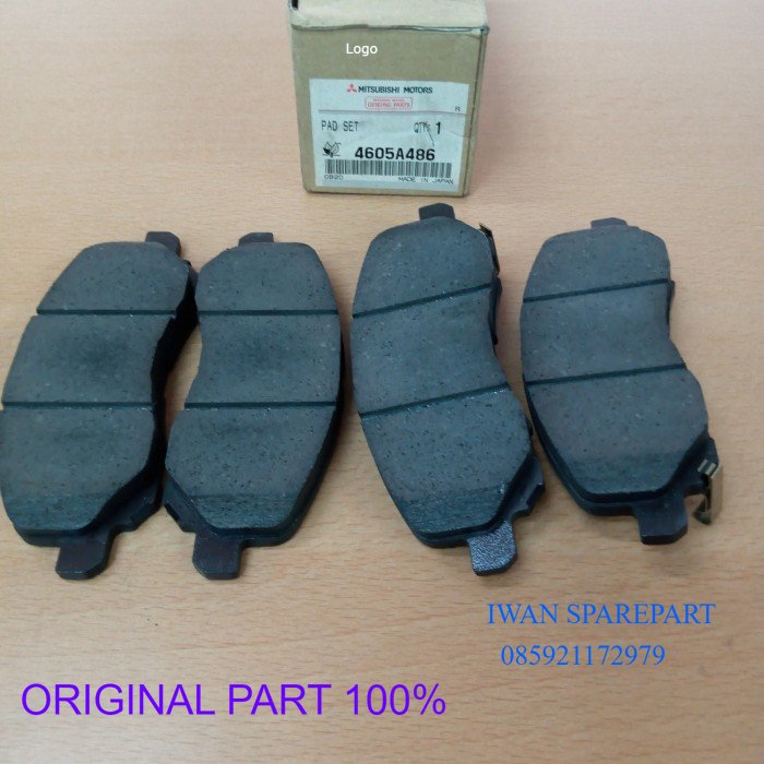 Kampas rem depan Outlander sport Original Mitsubishi 4605A486 Original ...