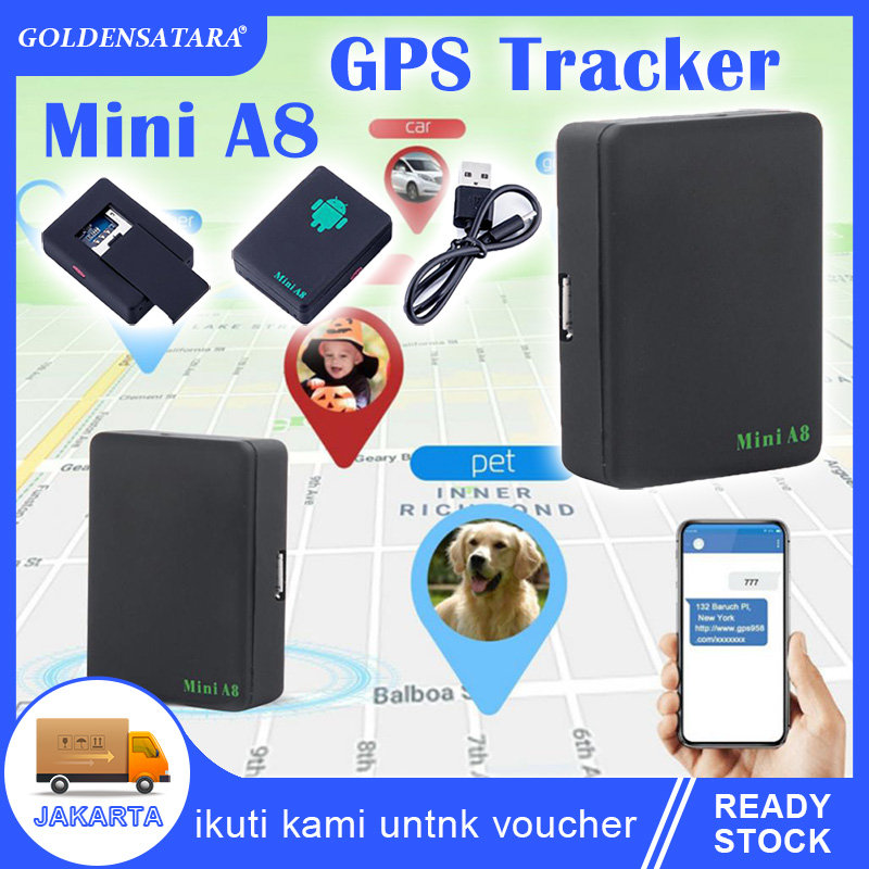 GPS Tracker Mini A8 / Gps Motor Terhubung Hp / Gps Tracker Untuk Mobil ...