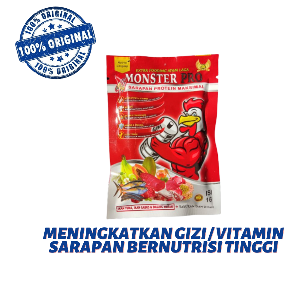 MONSTER PRO - extrafoding pembentukan massa otot ayam | Lazada Indonesia