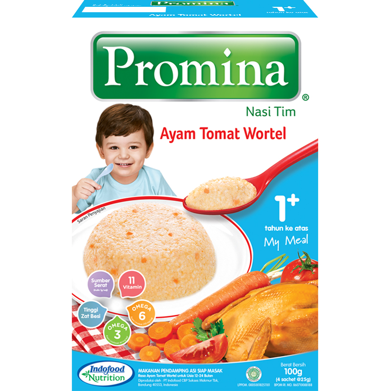 Promina Nasi Tim Ayam Kampung Tomat Wortel New Box 100 g | Lazada Indonesia