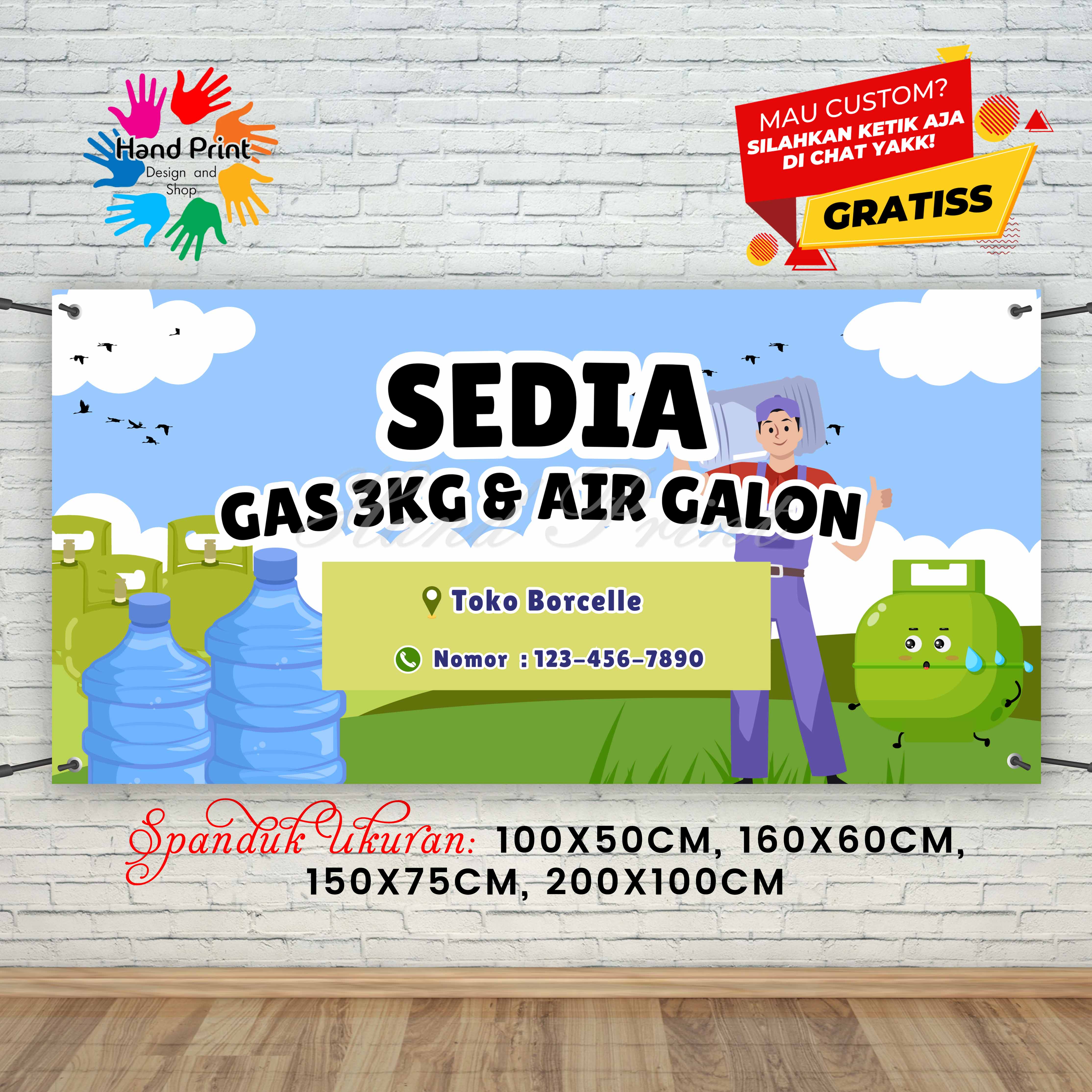 Cetak Spanduk Banner Jualan Galon Air Minum Isi Ulang Dan Gas MMT ...
