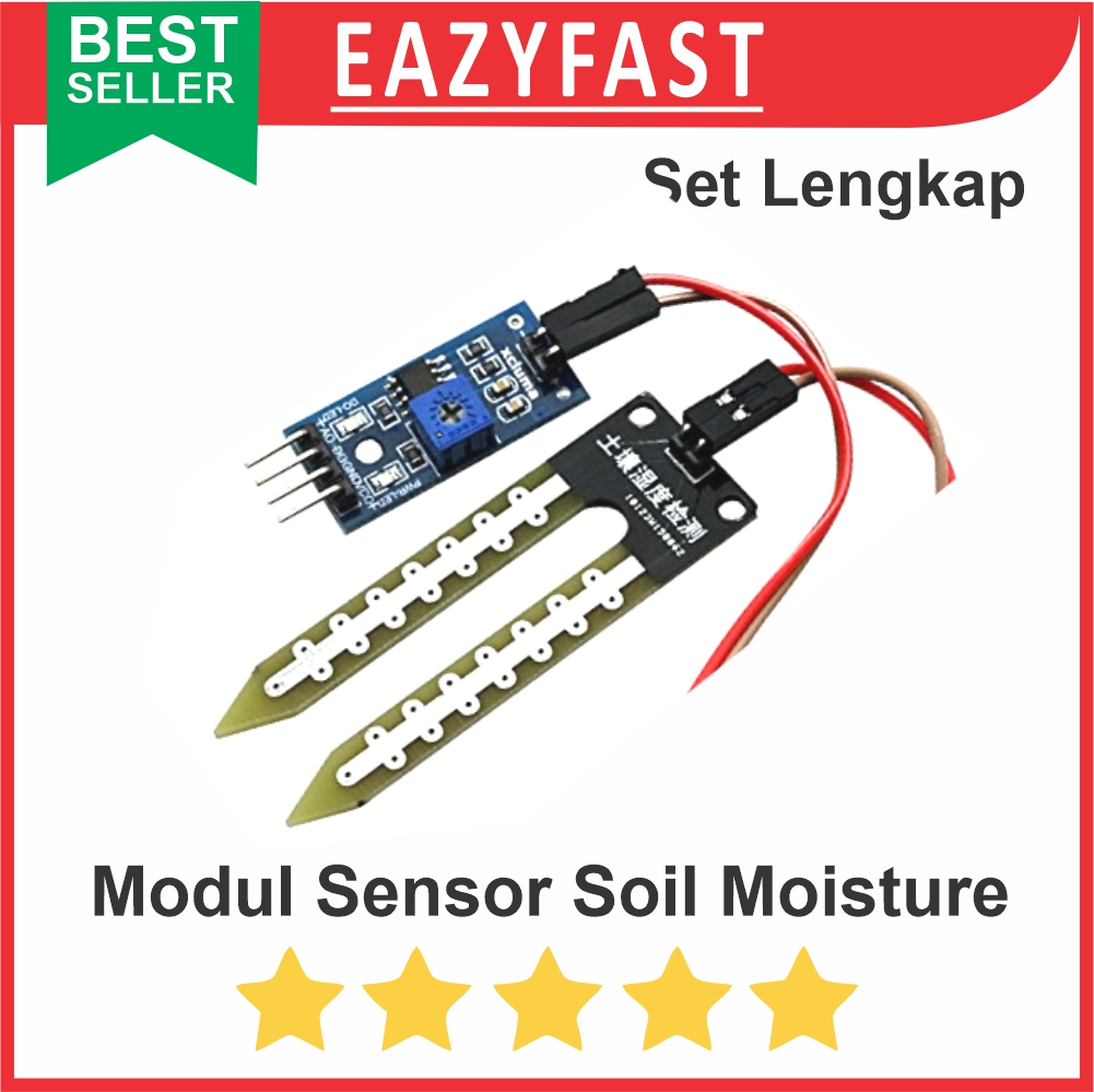 Sensor Kelembaban Tanah Soil Moisture Arduino | Lazada Indonesia