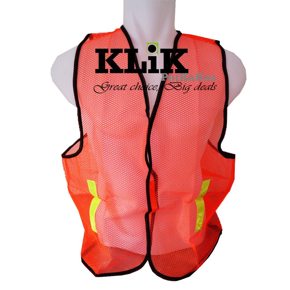 Rompi Jaring Orange- Rompi safety Orange Baju Rompi | Lazada Indonesia