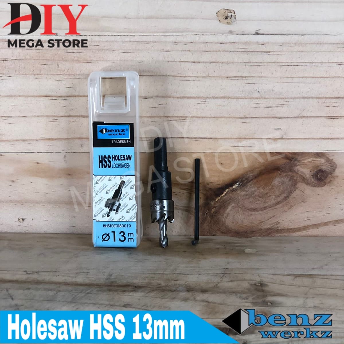 Mata bor holesaw HSS 13mm / mata bor plong besi tipis, kayu benz werkz ...