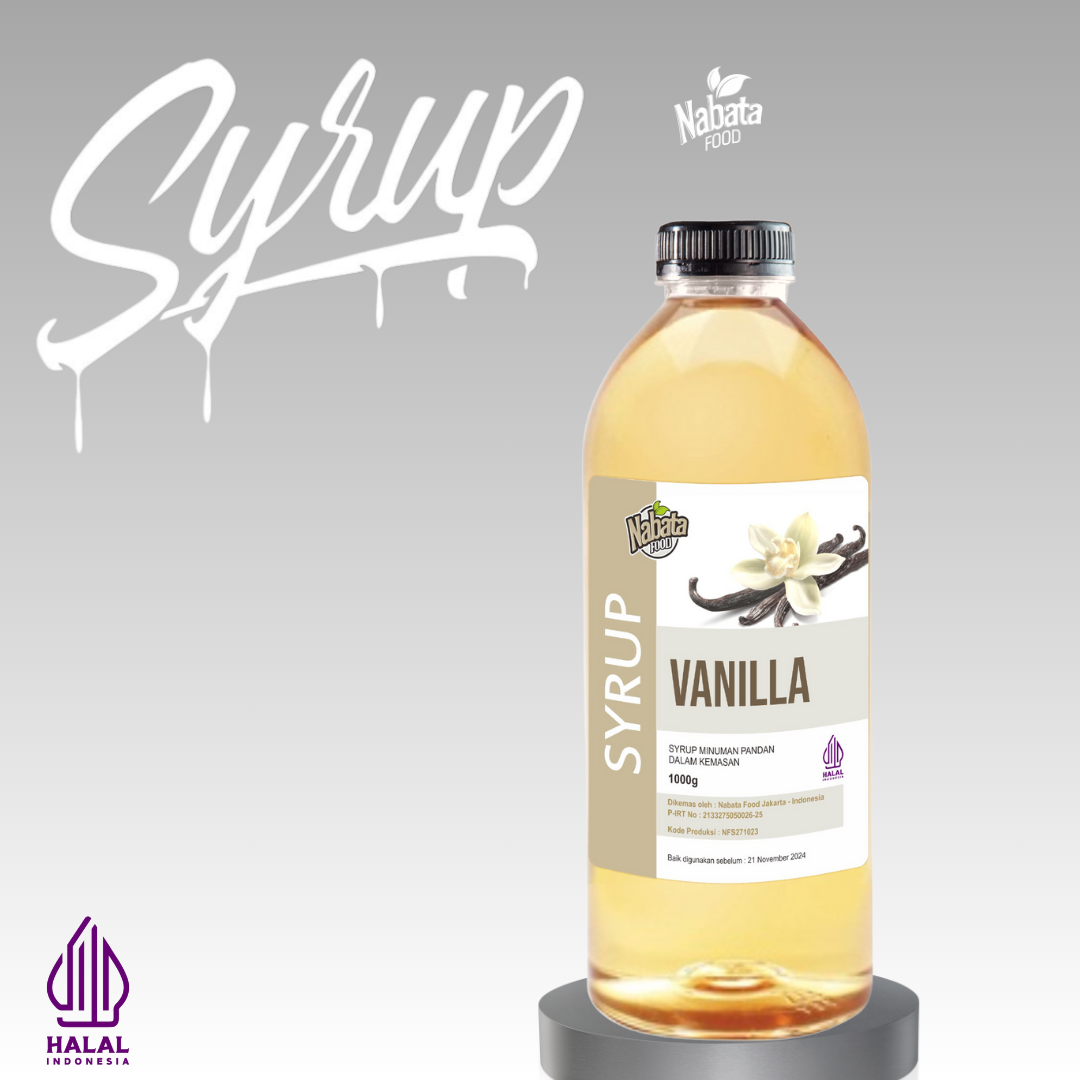 Sirup Vanila Untuk Kopi 1 Liter Nabata Food Syrup Premium | Vanilla ...