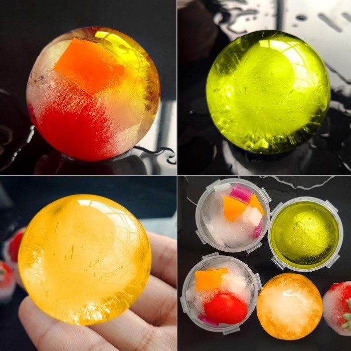 Cetakan Es Jelly Jeli Puding Bulat Bola diameter 5cm Ice Ball Maker ...