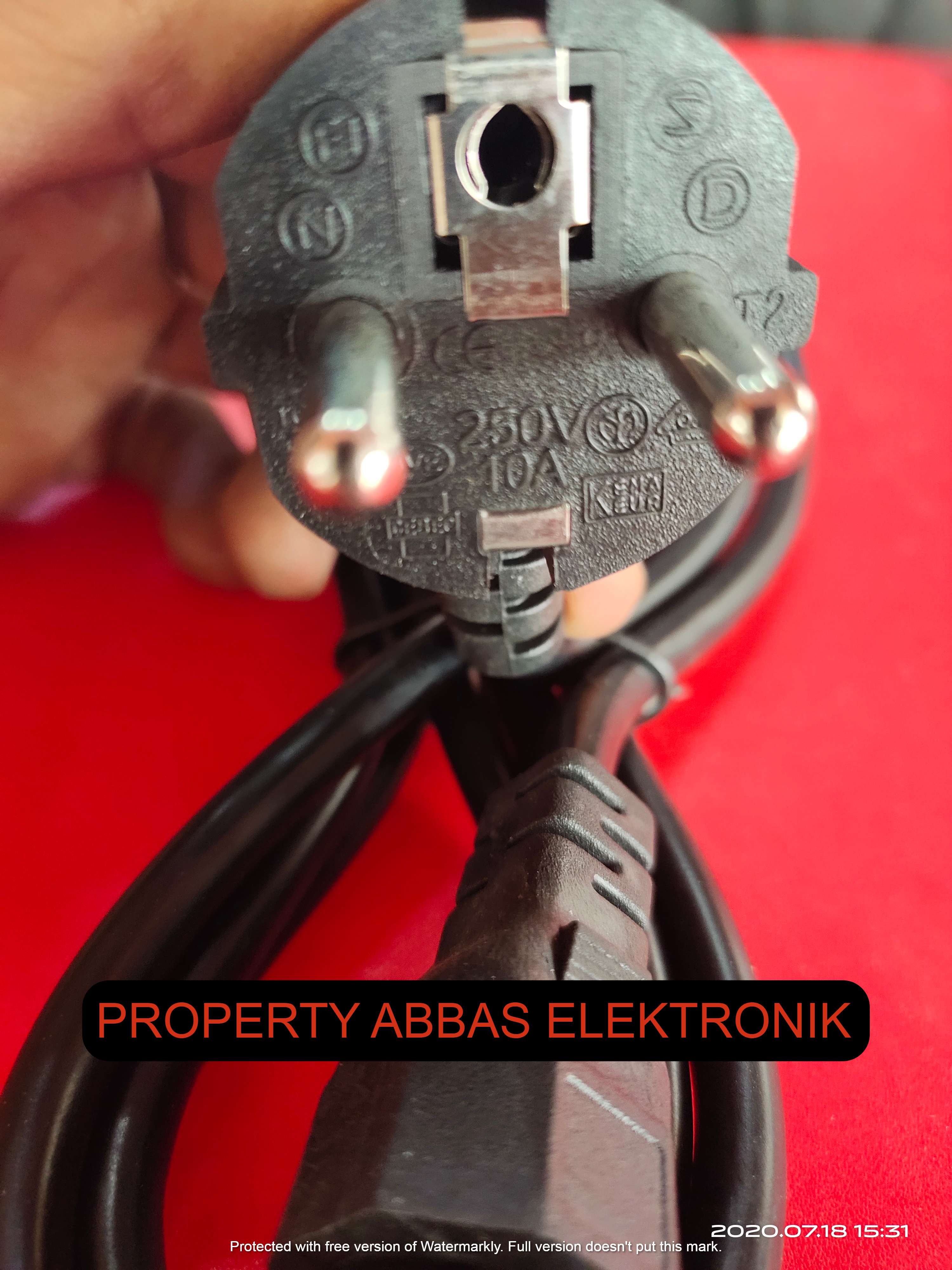 KABEL POWER AC CORD LISTRIK 3 PIN MICKEY MOUSE KABEL POWER ADAPTOR ...