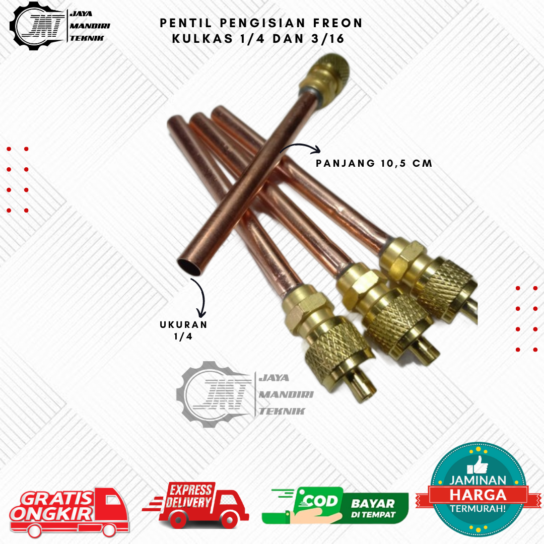 Pentil Kulkas|Pentil Pengisian Freon Ukuran 1/4 & 3/16 | Lazada Indonesia