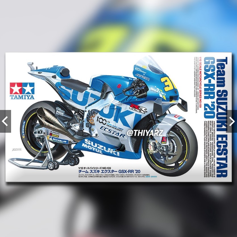 TAMIYA MOTOGP MURAH 1/12 (NOT ASSEMBLED) TEAM SUZUKI ECSTAR GSX-RR 20 # ...