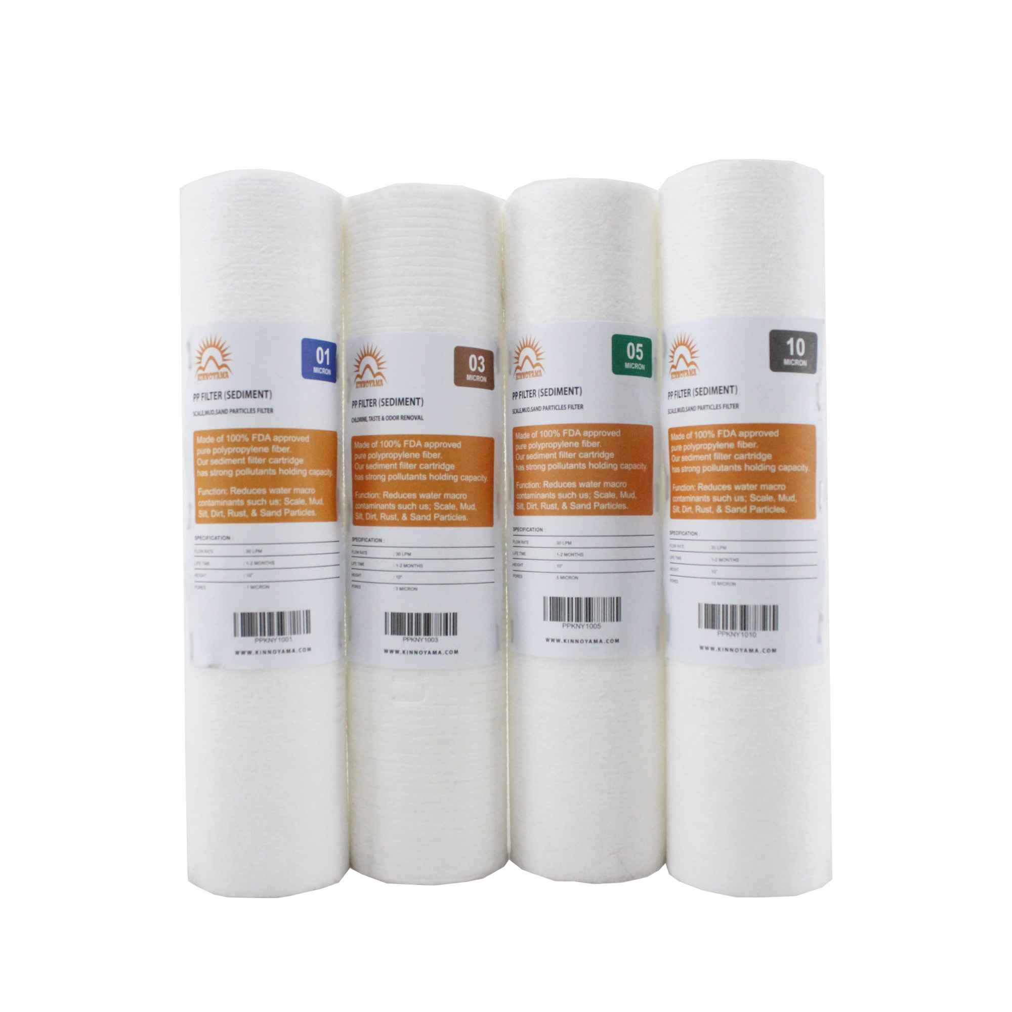 Cartridge Filter Air / Filter Sediment 10" isi 6 pcs - KINNOYAMA ...