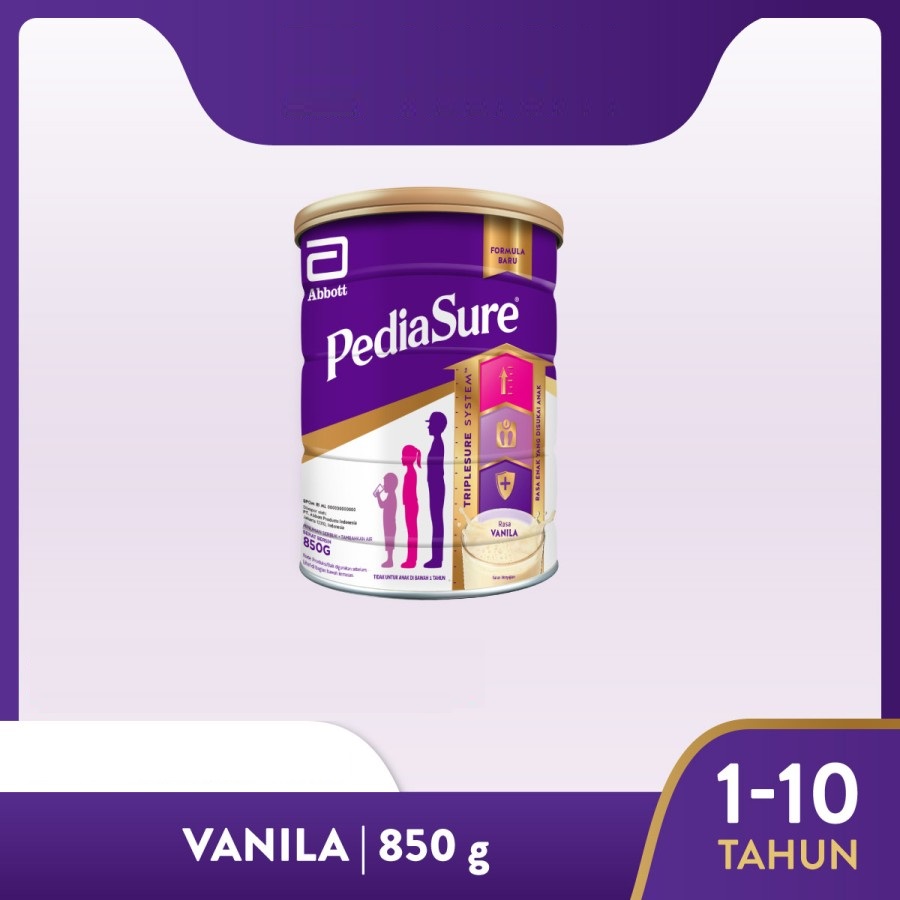PEDIASURE Vanilla 850 g Susu Formula Pertumbuhan Anak 1 Tahun sampai 10 Tahun - Pedia Sure ...