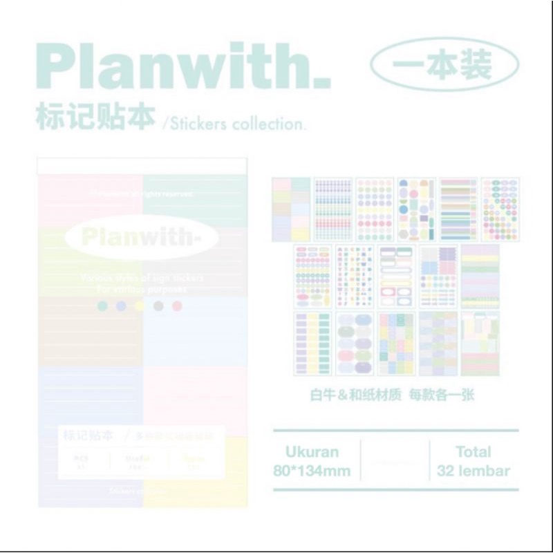 Sticker Penanda Buku Catatan Multifungsi Aesthetic (Thehanscorner ...