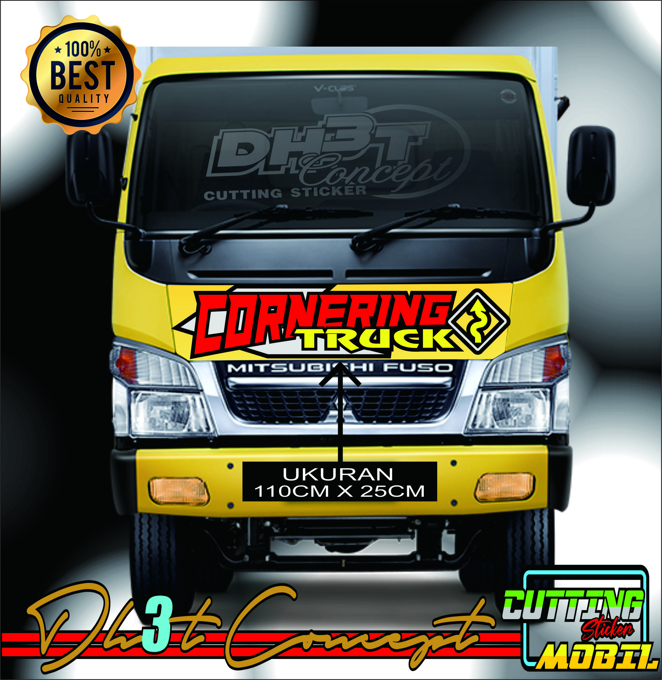 STICKER TRUCK CANTER KABIN CORNERING TRUCK CUTTING STICKER TRUCK KEREN ...