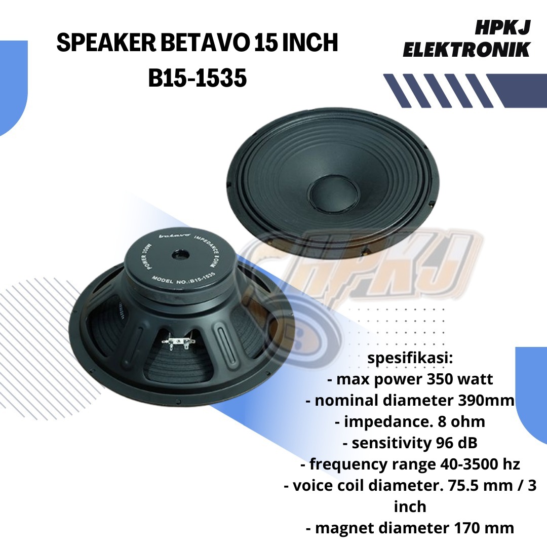 SPEAKER BETAVO 15 INCH B15-1535 speker betavo 15inch b 15 - 1535 | Lazada Indonesia