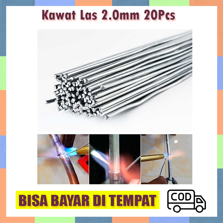 Kawat Las Aluminium Electrode Suhu Rendah 1.6mm 20Pcs / Kawat Las Murah ...