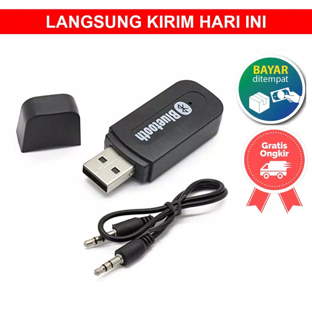 ( BAYAR COD ) Bluetooth Music Receiver / Aux Bluetooth Usb Receiver ...