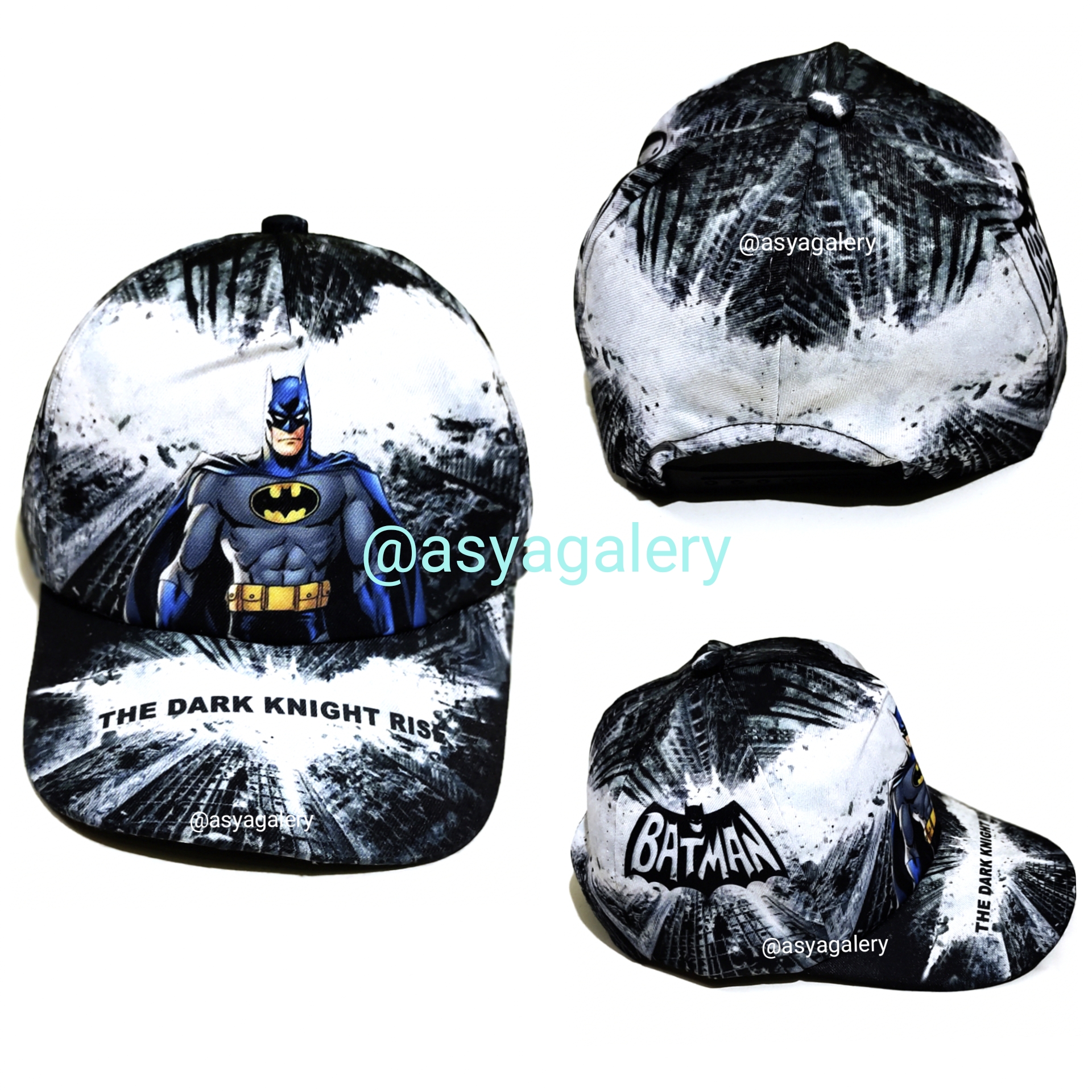 TOPI ANAK BATMAN FULL PRINT/TOPI KARAKTER BATMAN ANAK MURAH/TOPI ...