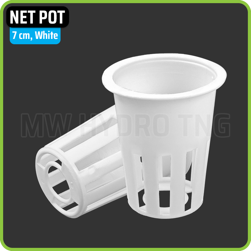 5 Pcs - Netpot Hidroponik - Hydroponic Net Pot, 7 cm, Putih | Lazada ...