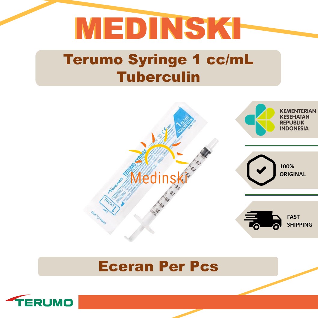 Terumo Syringe With Needle 1cc Spuit 1ml Tuberculin Eceran Satuan Ecer ...