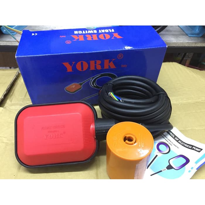 York5mtr - FLOAT SWITCH YORK 5 METER KABEL OTOMATIS POMPA CELUP & TOREN ...