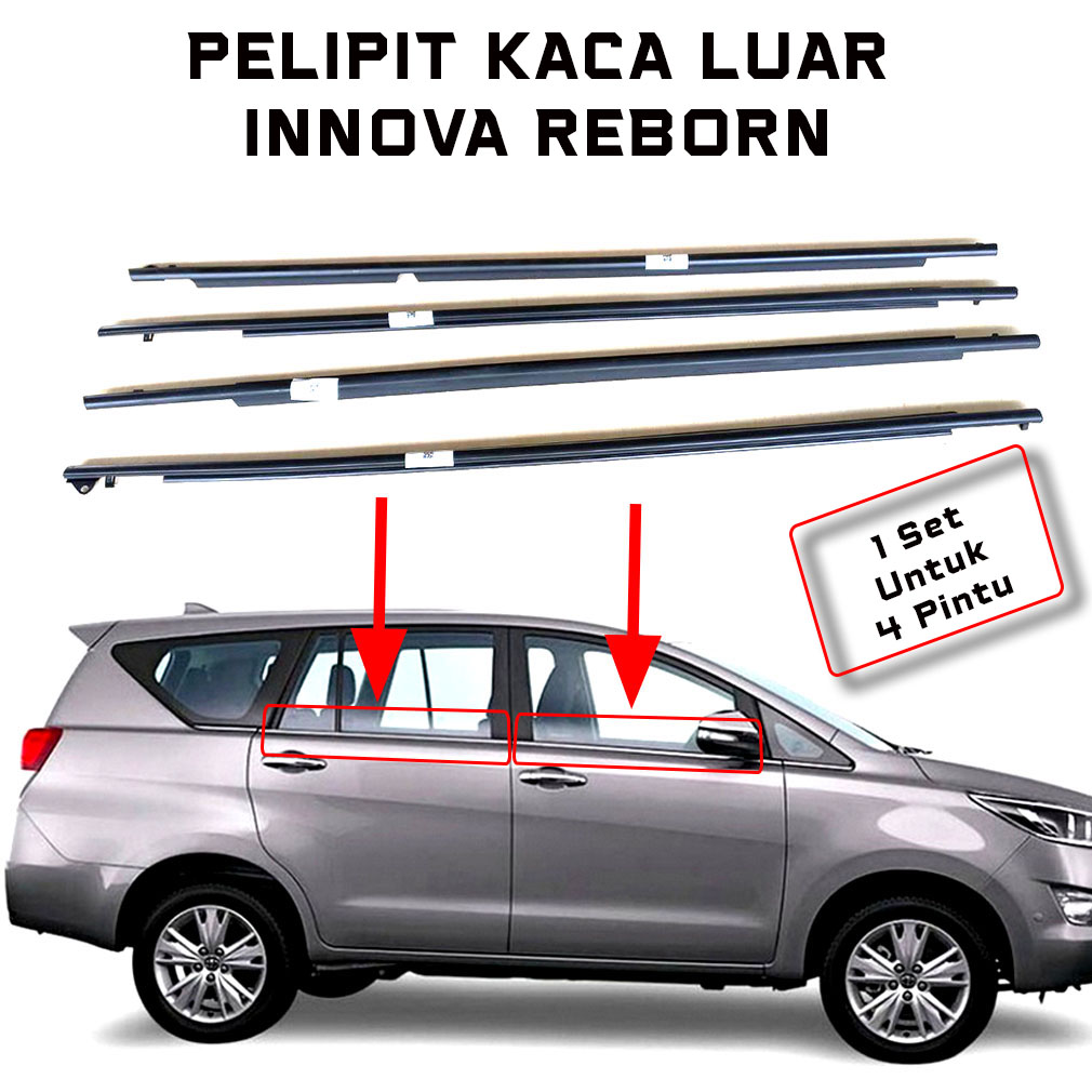 Karet Pelipit Pintu Kaca Luar Toyota Innova Reborn Original Weather ...
